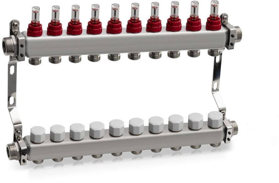 10 Port Manifold C/W Flow Meter - Element Shop