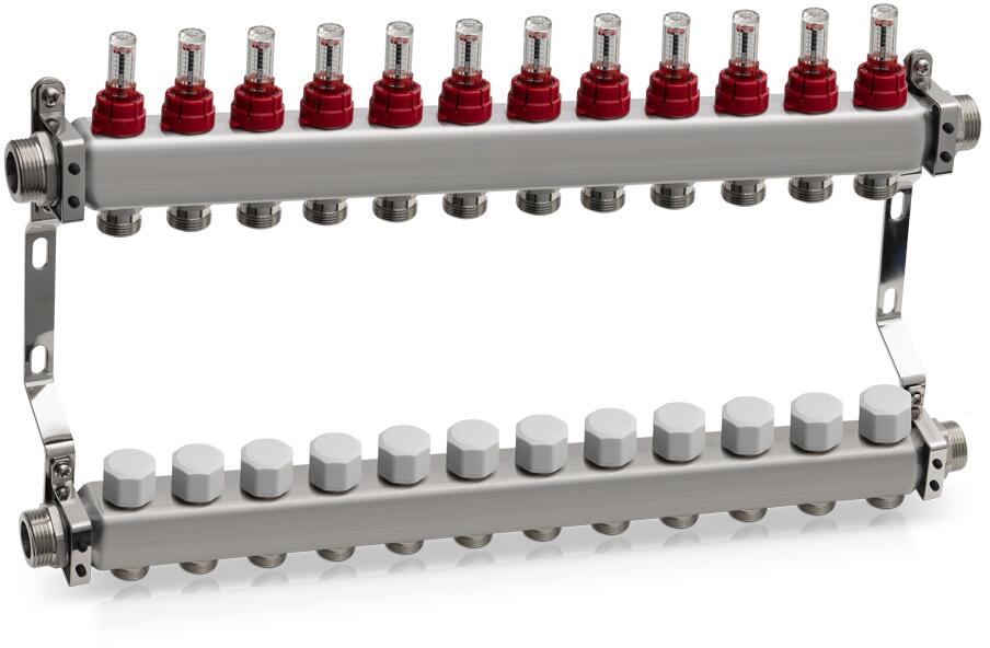 12 Port Manifold C/W Flow Meter - Element Shop