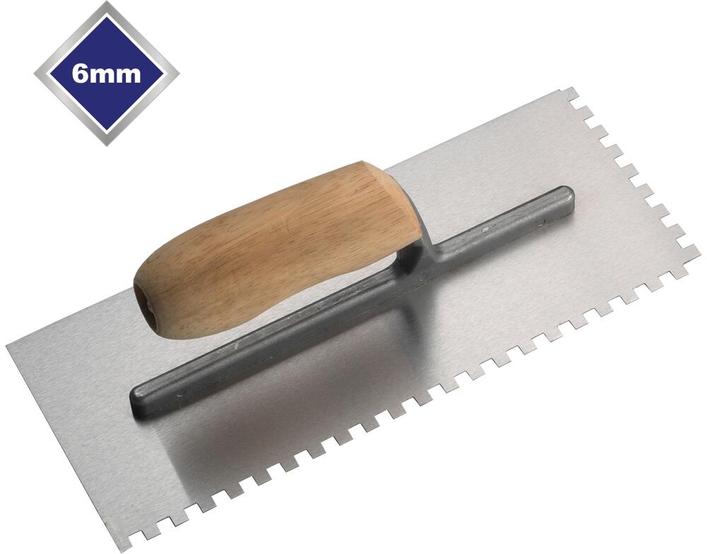 Tile Rite 6mm Carbon Steel Square Notch Trowel - Element Shop
