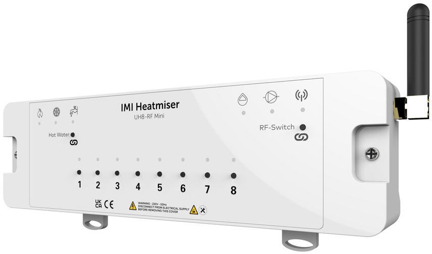 IMI Heatmiser UH8-RF Mini - 8 Zone Wireless Wiring Centre - Element Shop