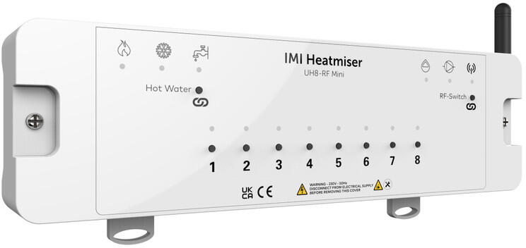 IMI Heatmiser UH8-RF Mini - 8 Zone Wireless Wiring Centre - Element Shop
