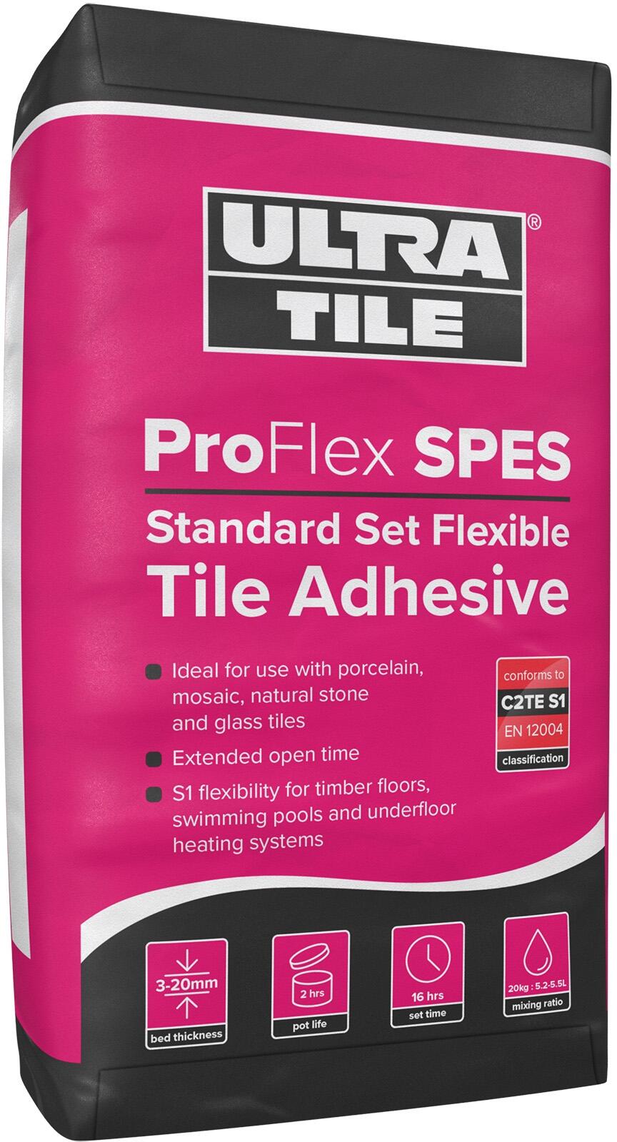 Ultra-Tile ProFlex S1 SP+ES Standard Set Flexible Grey Tile Adhesive ...