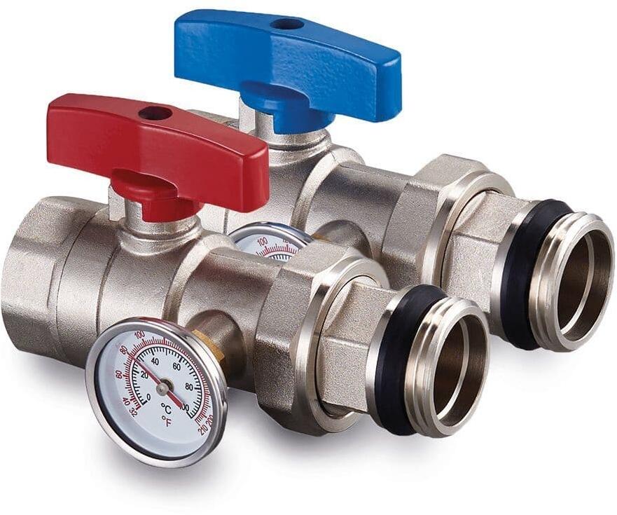 Harmoni Ball Valve Pair w/Temperature Gauge - Element Shop
