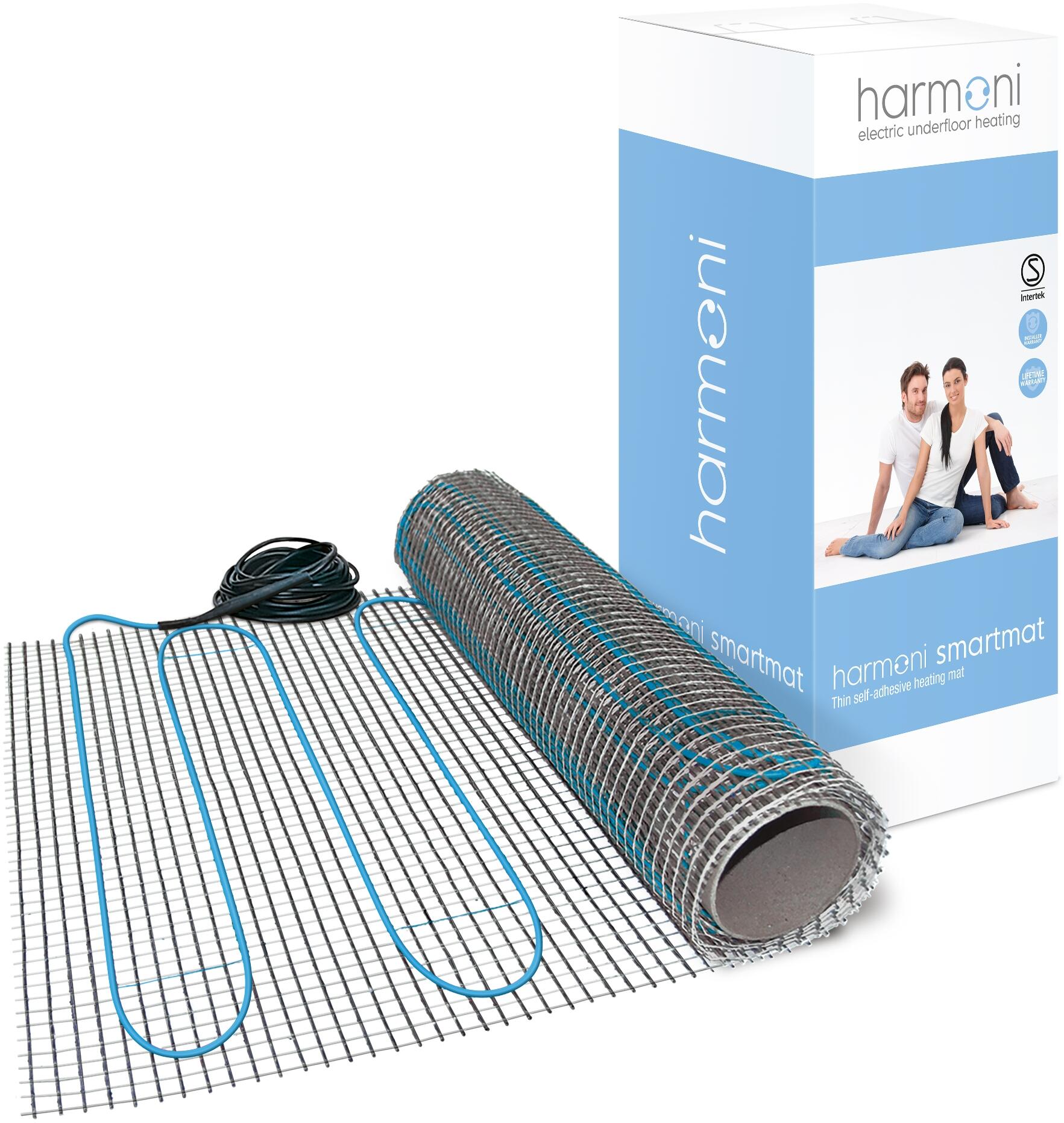 Harmoni - SmartMat 150w/m² - 9.0m² 1350w Underfloor Heating Mat ...