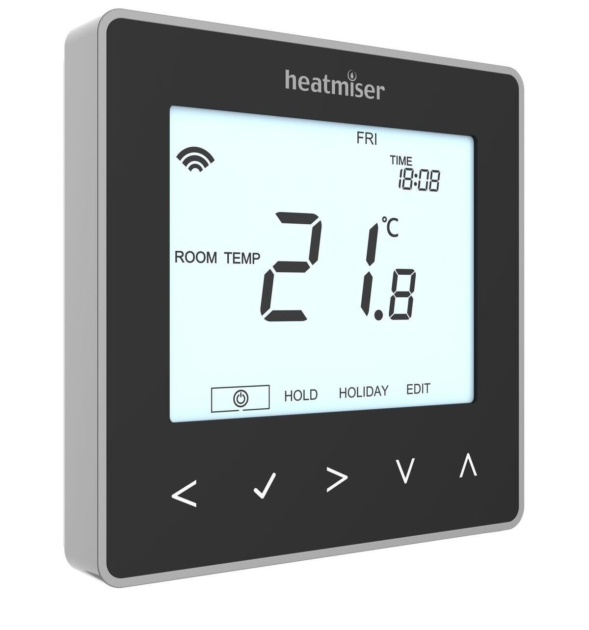 Heatmiser neoStat v2 Programmable Thermostat - Black - Element Shop