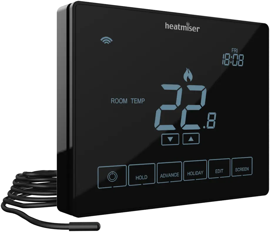 Heatmiser neoStat Touch-e Thermostat (Carbon) - Element Shop